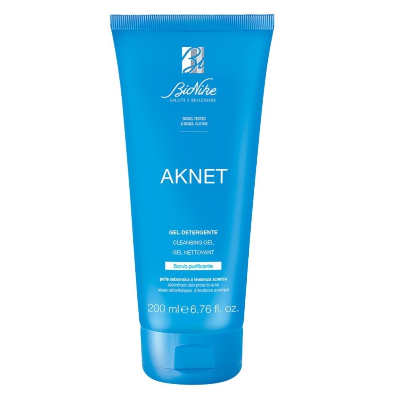 BioNike Aknet purifying scrub cleansing gel 200 ml