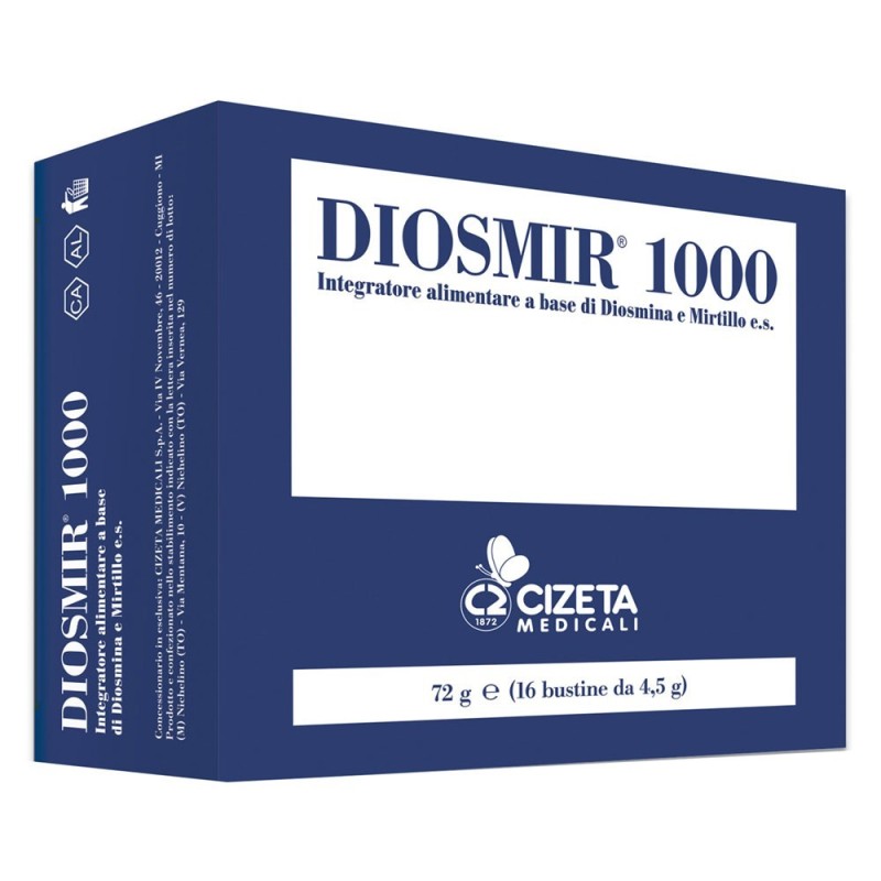 Diosmir 1000 16 bustine - Cizeta medicinali