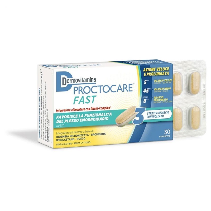 Dermovitamina proctocare fast 30 tablets