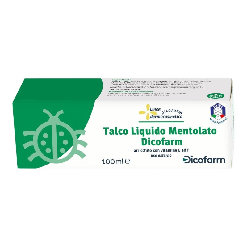 Dicofarm talco liquido mentolato tubo de 100ml