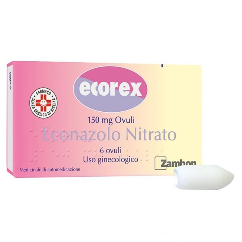 Ecorex 150 mg 6 vaginal suppositories