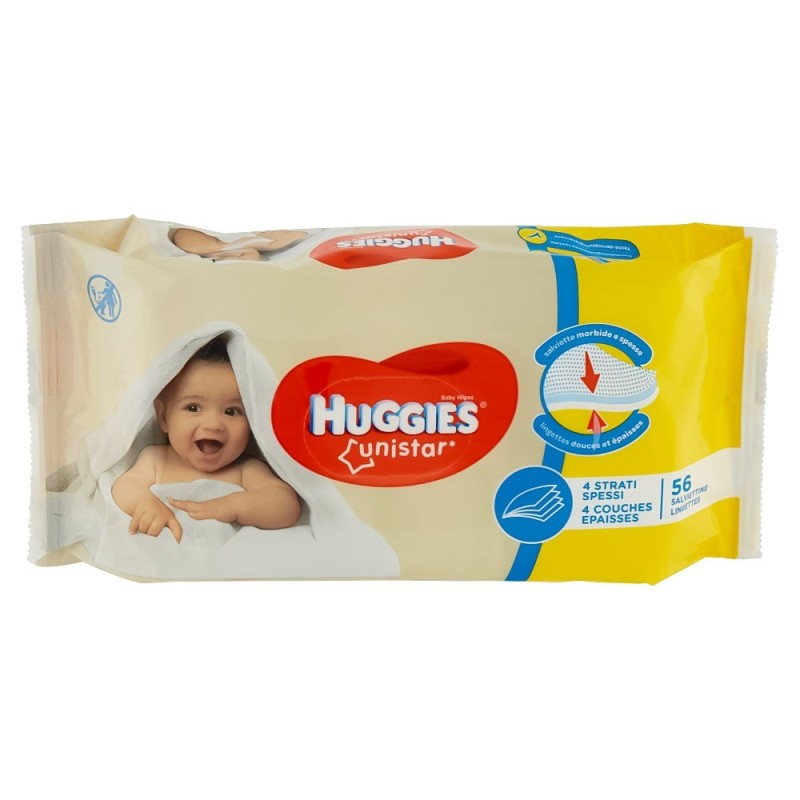 Huggies unistar Wipes 56 pieces