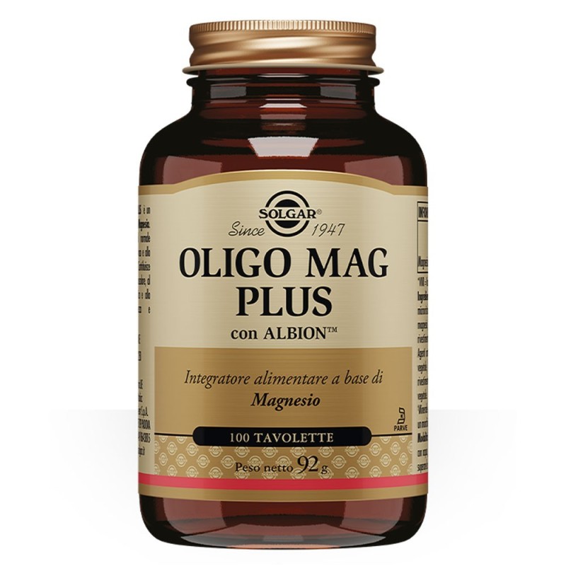 Oligo mag plus 100 tavolette - Solgar