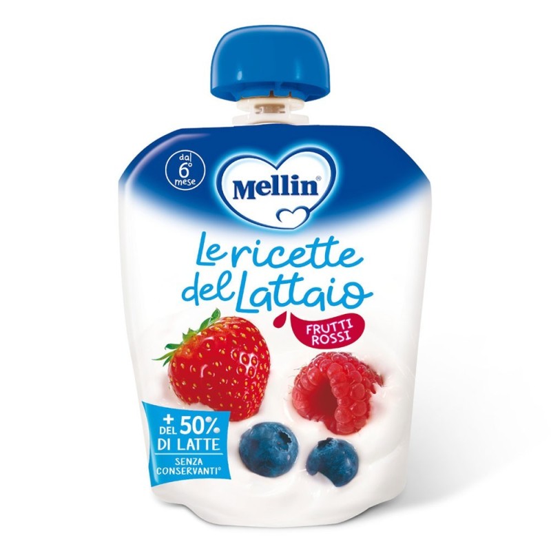 Mellin Pouch la ricetta del lattaio red fruit milk 85 g