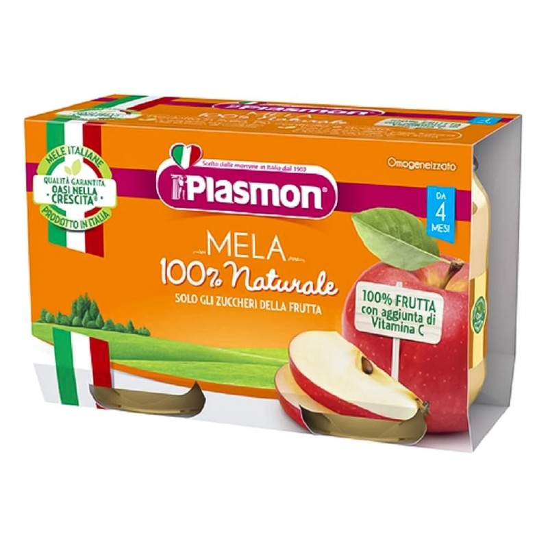 Plasmon Omogeneizzato mela 4 mesi+ 2x104g