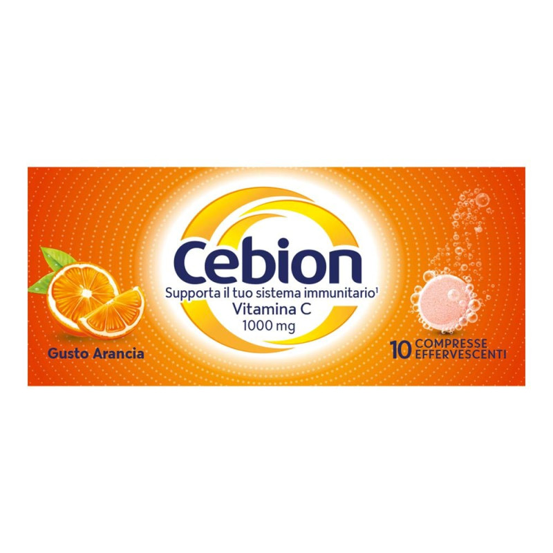 Cebion effervescent vitamin C orange 10 tablets