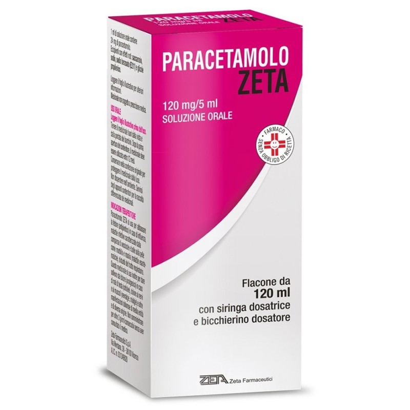 Paracetamolo ZETA 120 mg/5 ml oral solution 120 ml