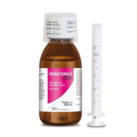 Paracetamolo ZETA 120 mg/5 ml oral solution 120 ml